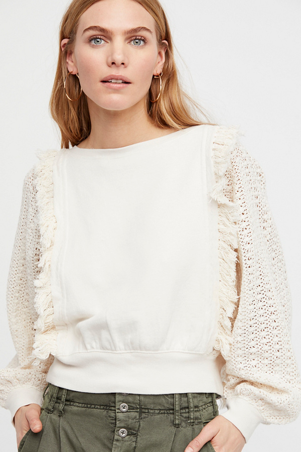 Faff & Fringe Pullover | Free People