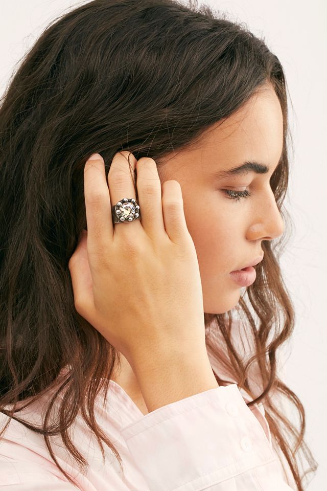 Free People Swarovski Monarch Ring - 46341012