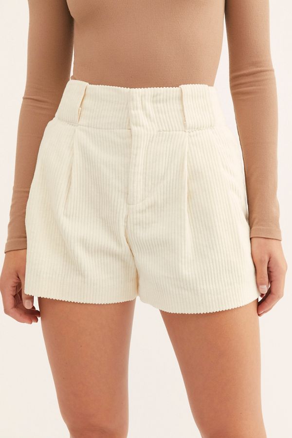Wide-Leg Cord Shorts | Free People