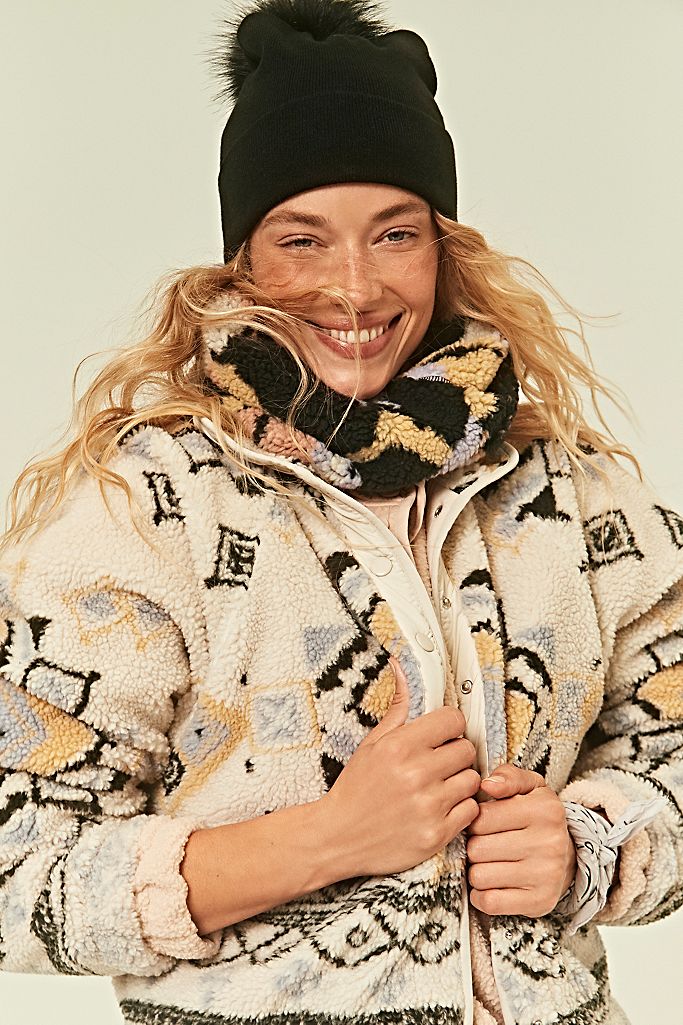 Printed Hit The Slopes Fleece Jacket | Free People Printed Hit The Slopes Fleece Jacket | Free People