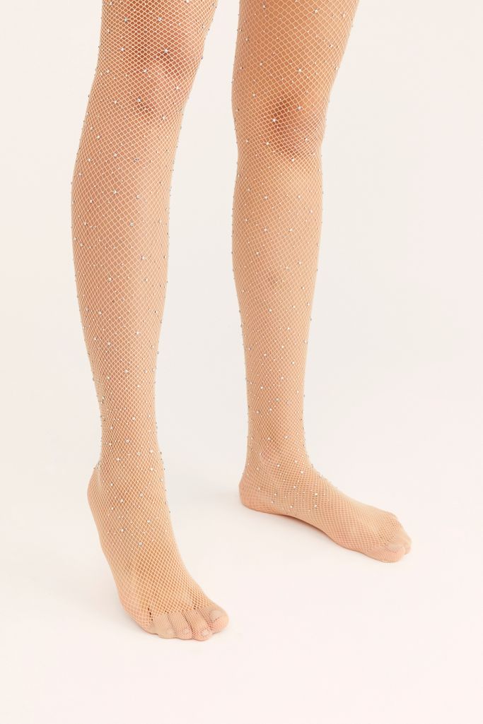 Paparazzi Sparkle Fishnet Tights | Free People