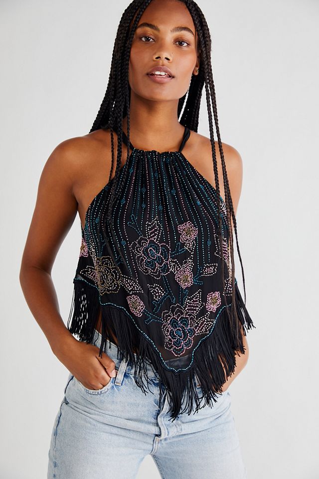 Free People Ramble On Halter Top - 60195609