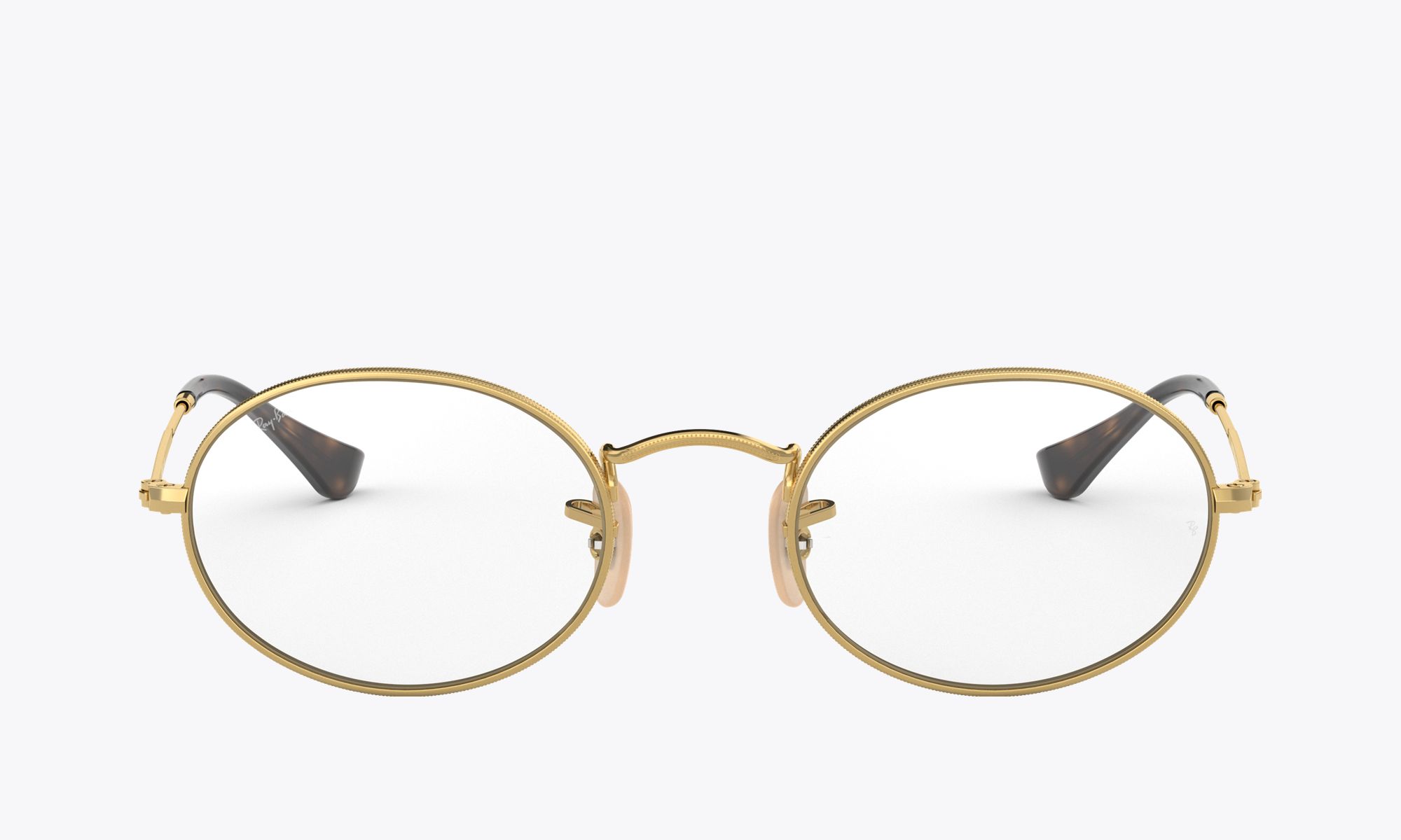 Image of Ray-Ban OVAL OPTICS color Gold