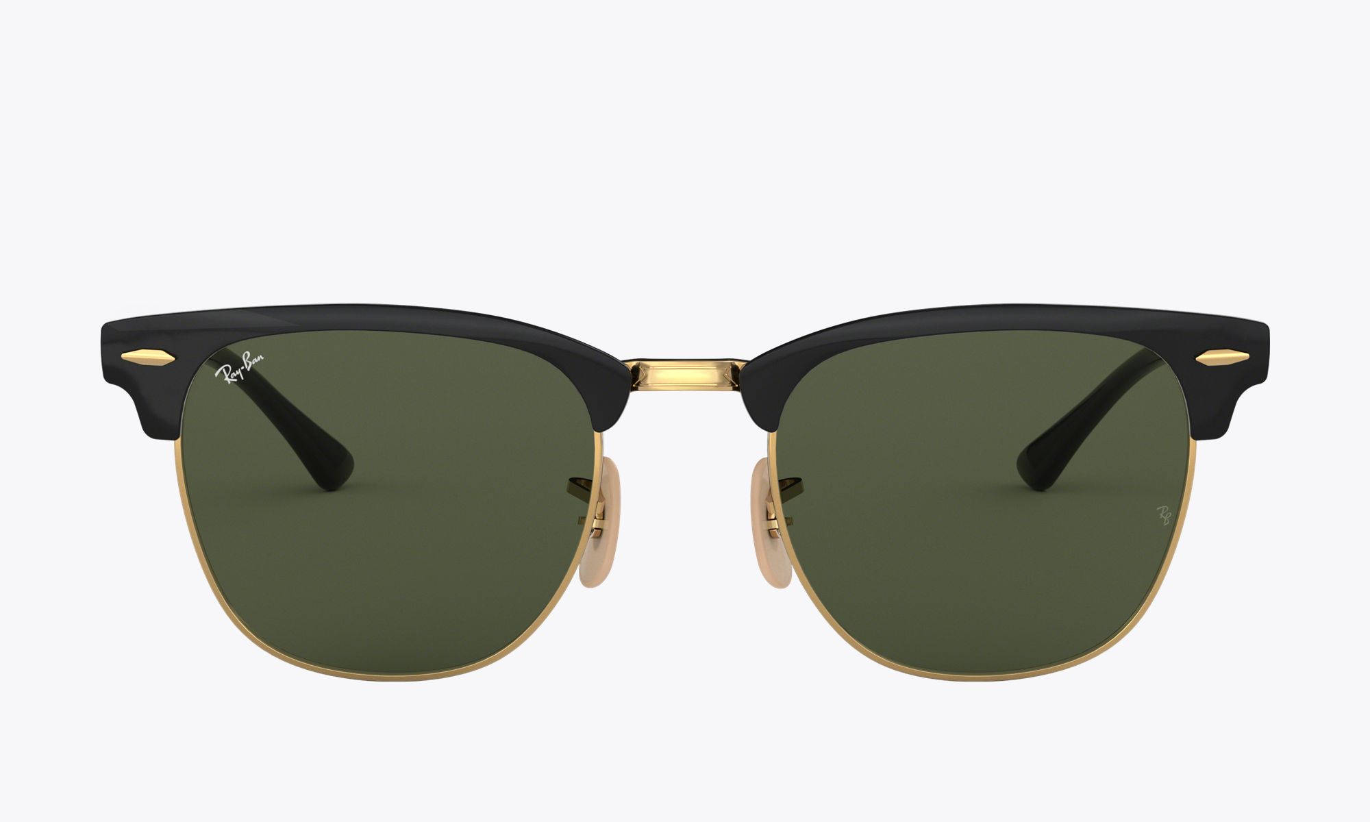 Image of Ray-Ban CLUBMASTER METAL color Black