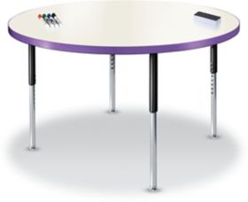 Spark Vibrant Shaped Round Table w/ Markerboard Top - APT-RND-MB | K-Log