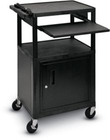 Av Cart With Locking Cabinet | Cabinets Matttroy