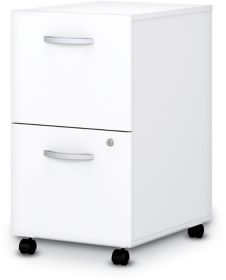 Callahan Office 2-Drawer Mobile File in Pure White - BED-2MP-W | K-Log