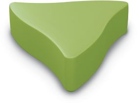 Colony Seating Wiggle-Triangle Bench in Vinyl - BMS-CTU-V | K-Log