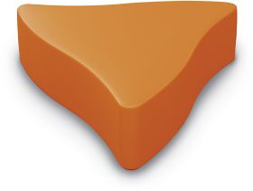 Colony Seating Wiggle-Triangle Bench in Fabric - BMS-CTU | K-Log