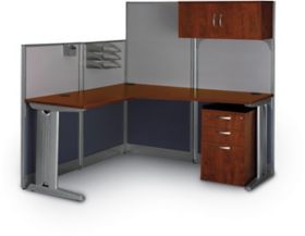 Office-In-An-Hour L-Shaped Workstation w/ Accessory Kit - BOH-LD | K-Log