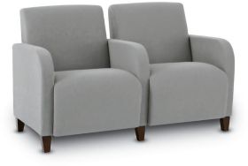 Bristol 2-Seat Sofa w/ End & Center Arms in Vinyl - BRC-2CE-V | K-Log