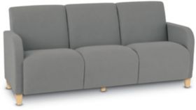 Bristol 3-Seat Sofa w/ End Arms in Vinyl - BRC-3E-V | K-Log