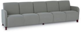 Bristol 5-Seat Sofa w/ End Arms in Vinyl - BRC-5E-V | K-Log