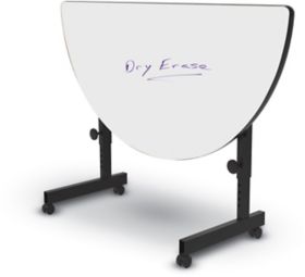 Swift Deluxe 48"W Half-Round Training Table w/ Markerboard Top - CFTT ...