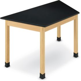 60"Wx Bunsen Trapezoid Science Table w/ HPL Top - DOS-PT | K-Log