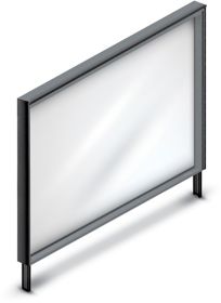 HON Accelerate® 30"H All-Glass Stacking Panel - HAP-30G | K-Log