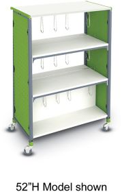 Aspire Double-Sided Mobile Shelving w/ Perforated Metal Side Panels ...