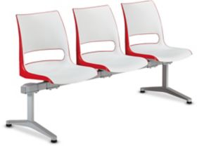 Collegiate 3-Seat Beam Seating - Two-Tone - KDN-NE3N-2 | K-Log