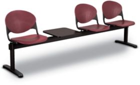 Solution Beam Seating w/ 3 Plastic Seats & Table - KSP-3APT | K-Log