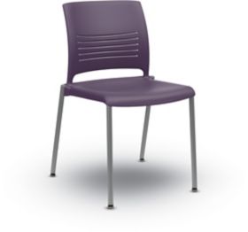 KI: Strive® Stack Four-Leg Armless Chair | SLNAP
