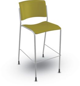 Forward 4-Leg Stool w/ Glides - MAKT-F30S | K-Log