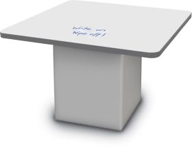 Soft-Touch Square Table w/ Markerboard Top in Designer Vinyl - MLF-ST ...
