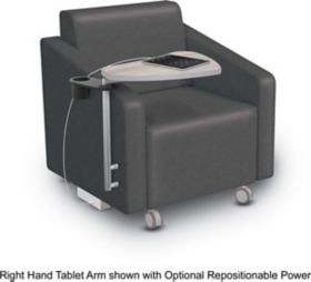 Align Mobile Arm Chair w/ Tablet Arm in Designer Upholstery - MOD-1ACMT ...