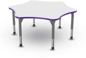 60" 6-Star Medallion Table w/ Dry-Erase Top - MPRE-6SRT-MB | K-Log