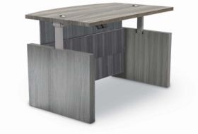 72"Wx42"D Transition Bow-Front Sit-Stand Desk - MTS-7242A | K-Log