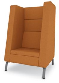 Emblem Privacy Chair w/ 18"H Seat in Fabric - PAMV-SHC8 | K-Log