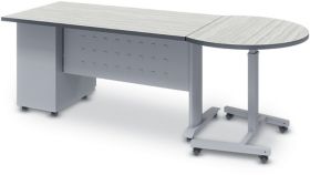Adapta 60"Wx30"D Rectangle Instructor Desk w/ Mobile Lectern - RAC ...
