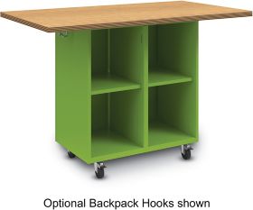 KI: Ruckus® Single-Faced 2x2 Cubby Storage, Open - 1-1/4" Laminate Top ...