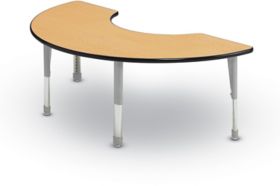 72"Wx36"D Interchange® Half-Moon Activity Table - SATT-3672HA | K-Log