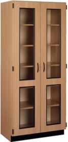 36"W Perimeter Science 6-Shelf Storage Cabinet w/ Glass Doors - SEBW ...