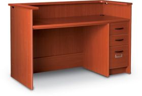 60"Wx40"H Cleary Circulation Single Pedestal Transaction Desk - SELC ...