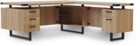 Safco: Mirella™ L-Shaped Configuration Desk, BBB/BF - 72"Wx36"D w/ 42 ...