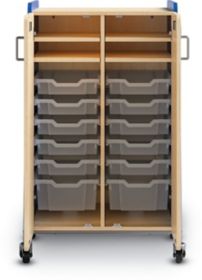 30"Wx48"H Crosswind Mobile Combo Storage Cabinet - SWHF-934 | K-Log