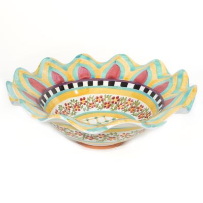 MacKenzie-Childs Taylor Large Fluted Serving Bowl - Hitchcock Field ...