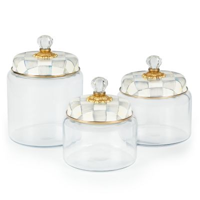 MacKenzie-Childs | Sterling Check Kitchen Canister Set