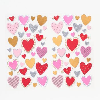 Printable Celebration Drippy Heart Sticker Sheets Embellishments Paper ...