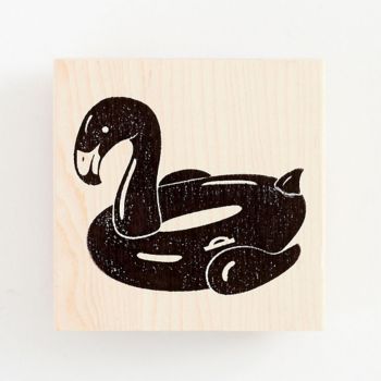 Flamingo Pool Float Stamp | Paper Source
