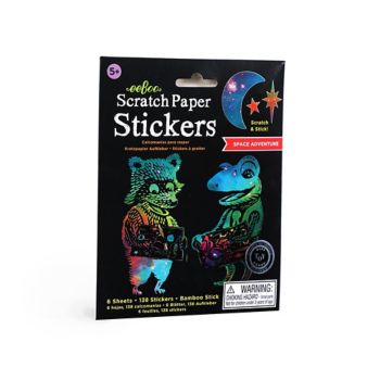 Space Adventure Scratch Paper Stickers | Paper Source