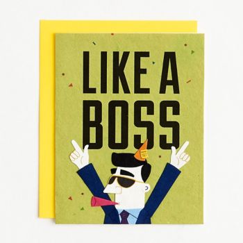 Like a Boss Man Card | Paper Source