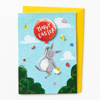 Bunny Balloon Easter Card | Paper Source