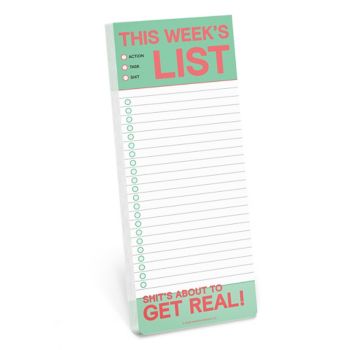 This Week's List Make-a-List Pad | Paper Source
