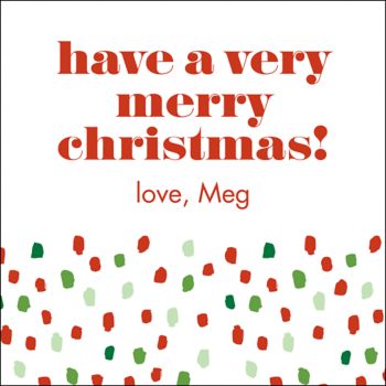 Holiday Flurry Gift Tag Label | Paper Source