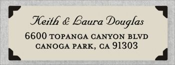 Vintage Photo Corners Return Address Label | Paper Source