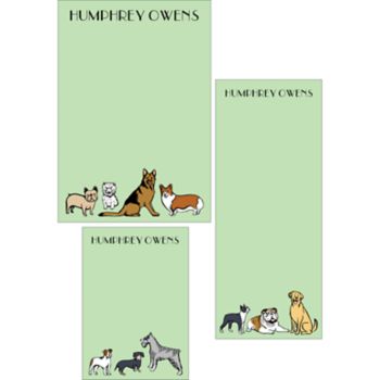Notepads Custom Watercolor Dog Notepads Personalized Memo Sheets To Do ...