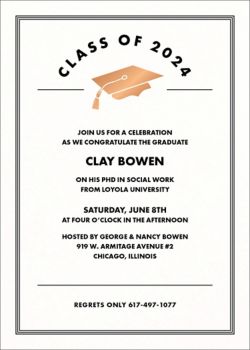 Gold Graduation Party Invitation Template Venngage, 53% OFF