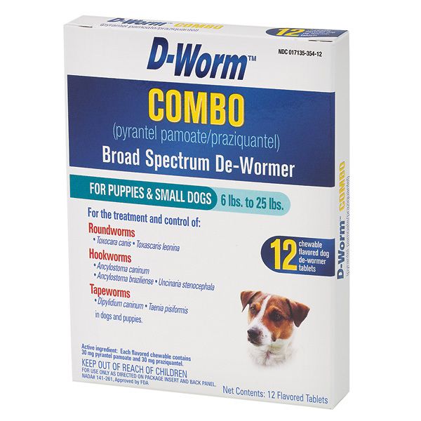 D-Worm Combo De-Wormer for Dogs 12ct - KVSupply.com